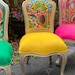 Custom Colorful Velvet Chair Set of Four - Etsy