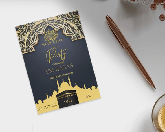 Hajj Themed Party Template Invite Evite Digital Text - Etsy India