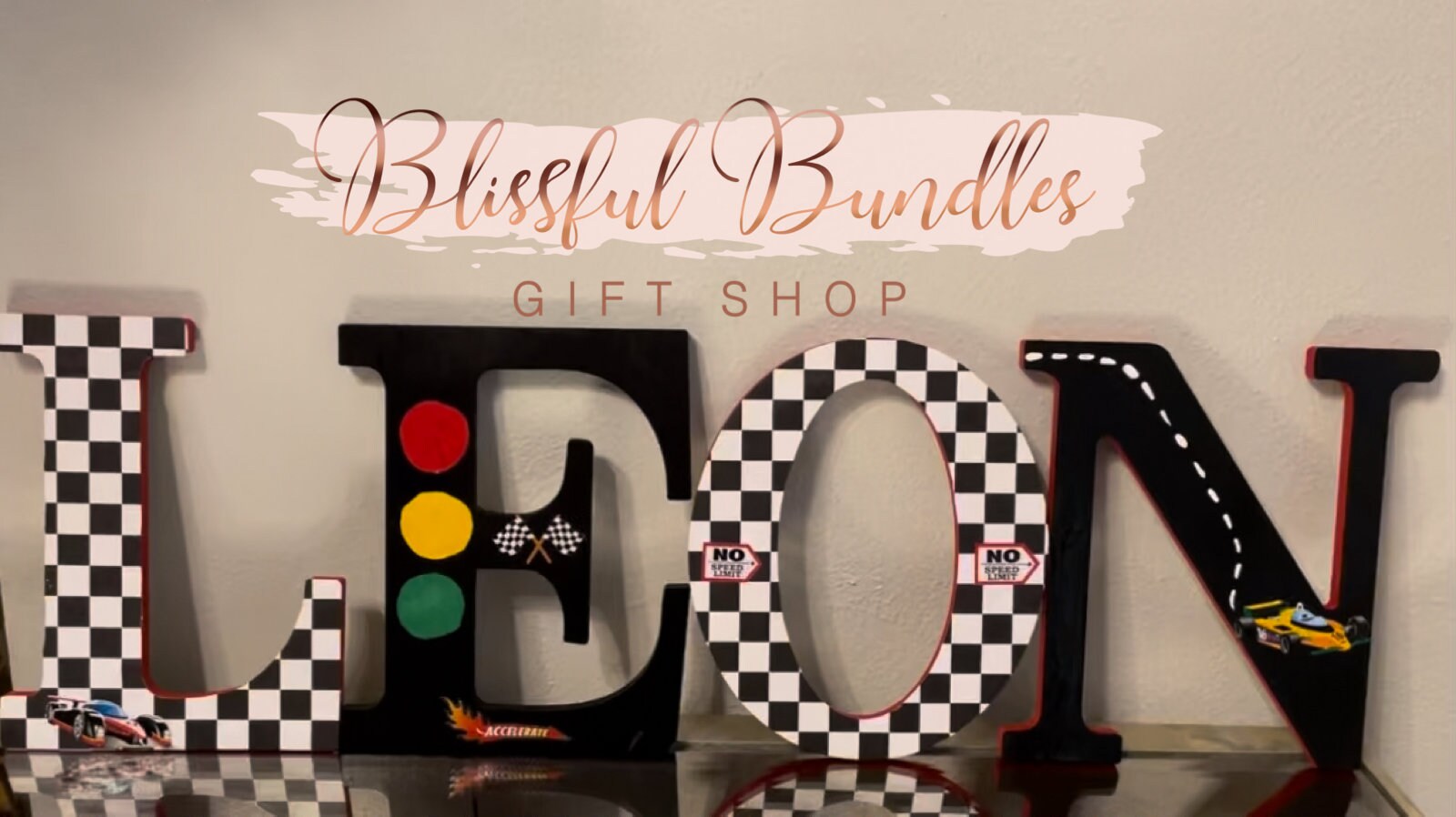 Race Car Theme Custom Letters Custom Hand Painted Letters Race Car ...