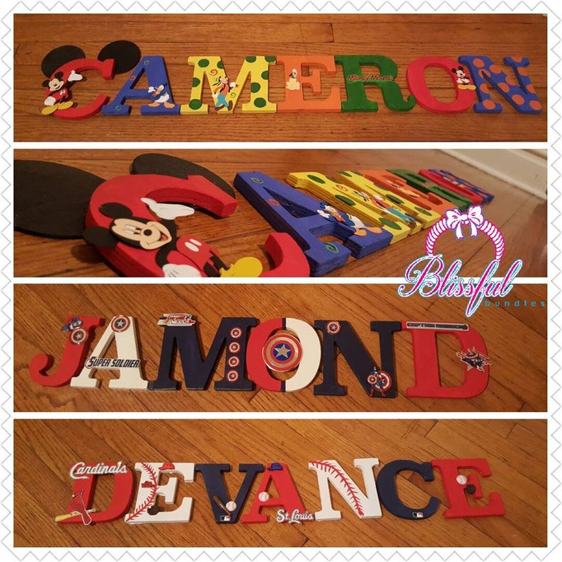 Custom Alphabet Letters - Etsy