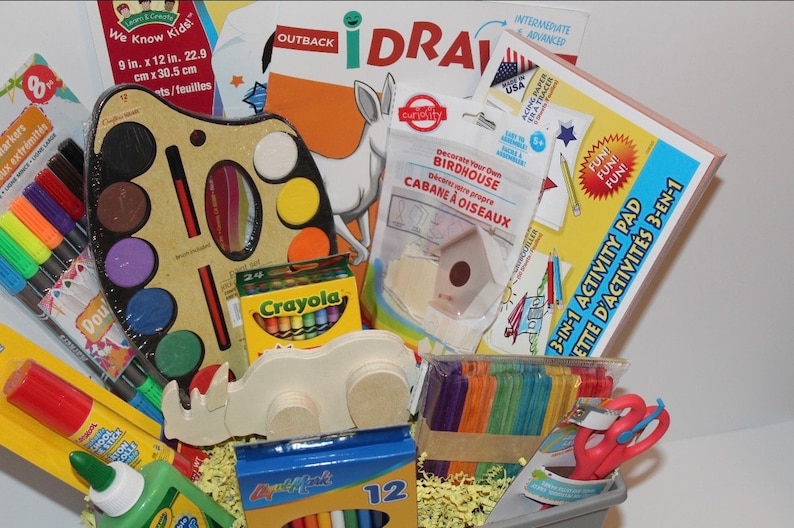 Arts and Crafts Gift Basket Arts and Crafts Kit - Etsy