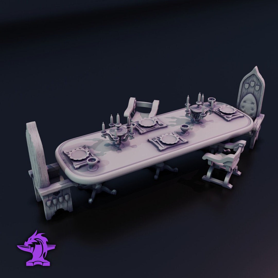Noble Table & Chair Set | Scatter Scenery for Tabletop Role Playing ...