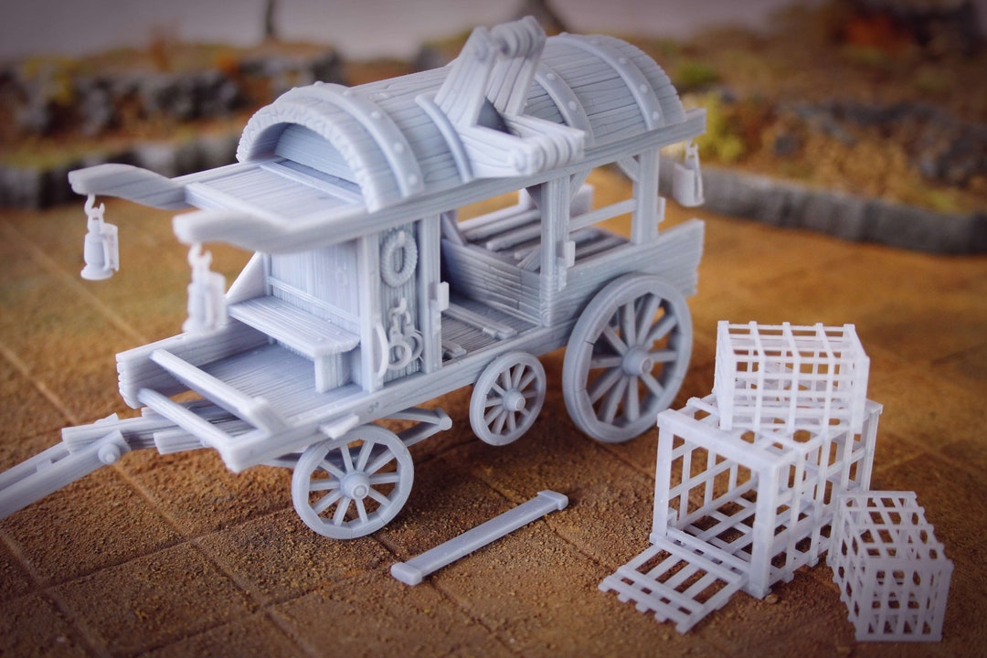 Hunters Wagon | Cart Scatter Terrain Scenery Piece for Tabletop RPG ...