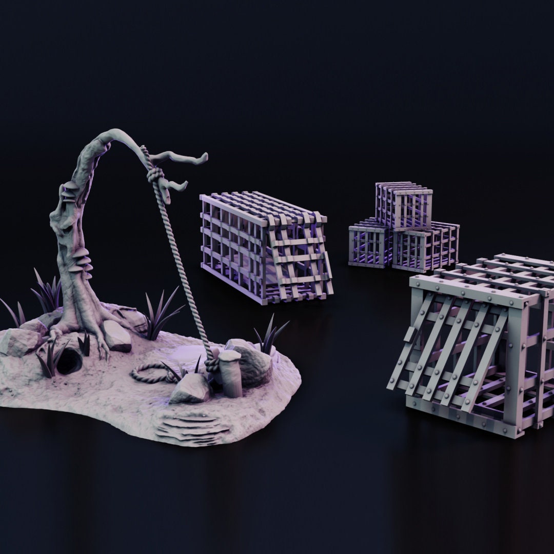 Snare & Cages Tabletop Scatter Terrain for RPG and Wargames - Etsy