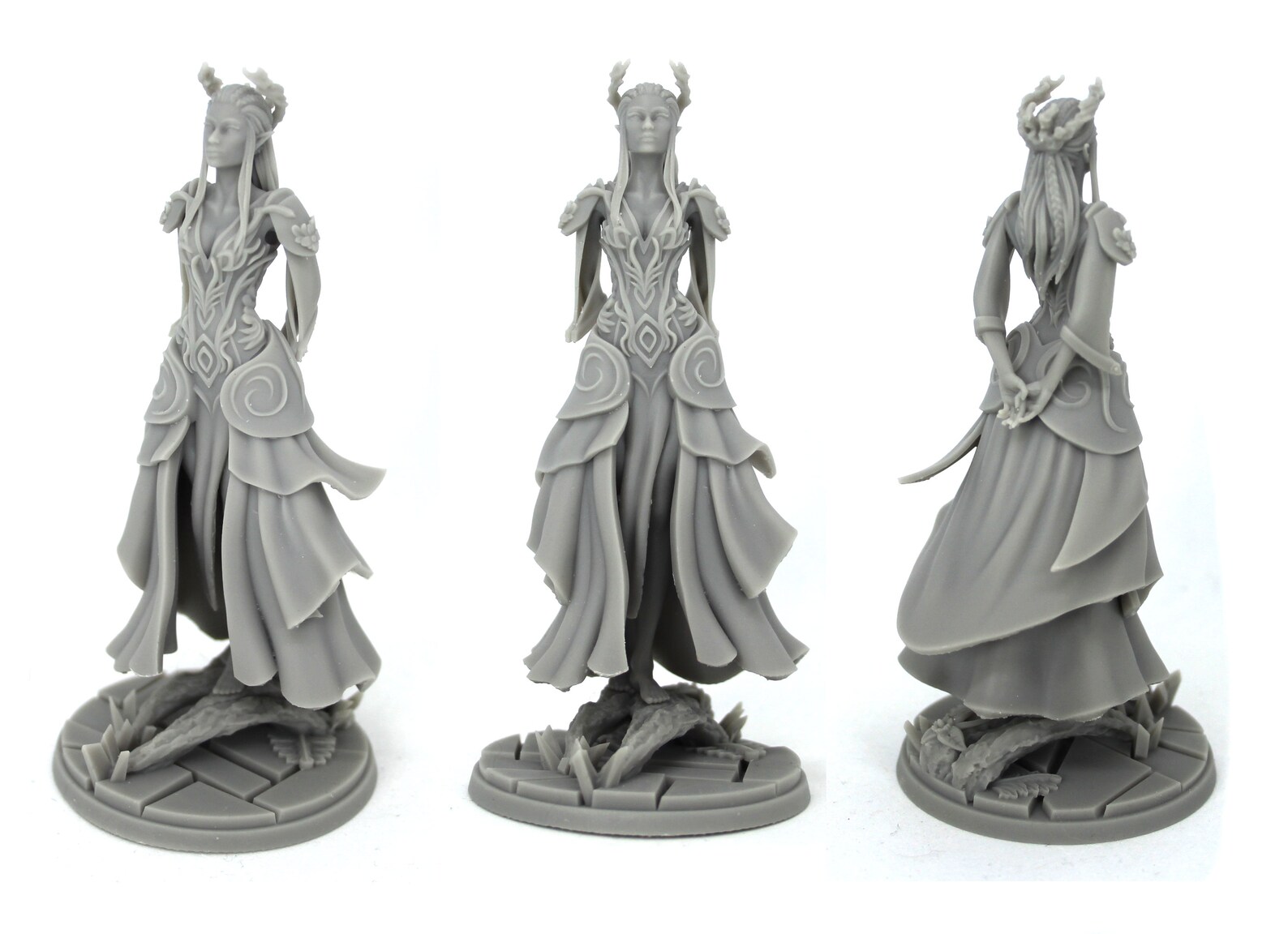 The Baroness | Young Female Elf Noble Mini | 32mm & 74mm Model ...