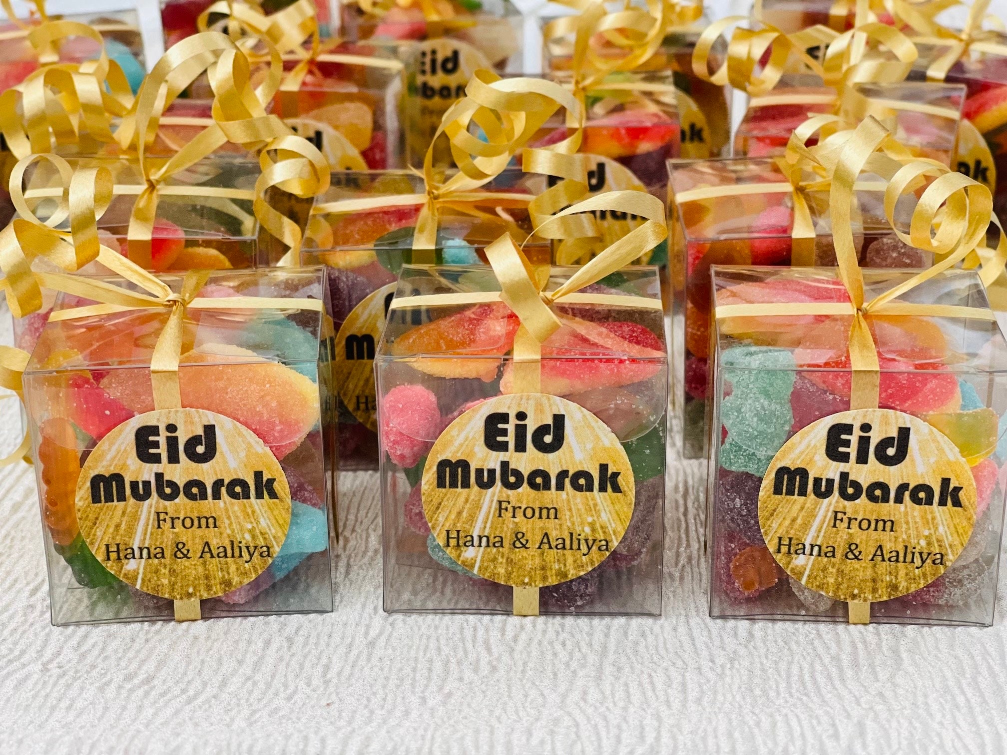 Eid Mubarak/ramadan Mubarak Favour Boxes / Prefilled / Personalised ...