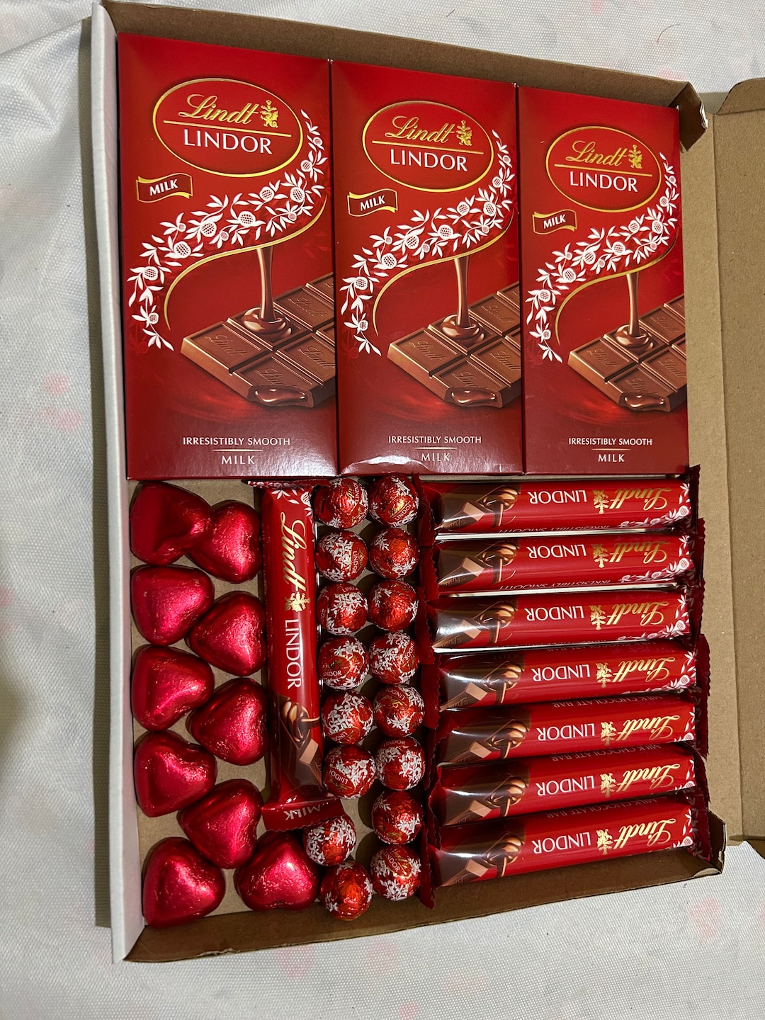 Lindt Chocolate Bars Large Gift Box,letter Box Size,lindt Bars,mini ...