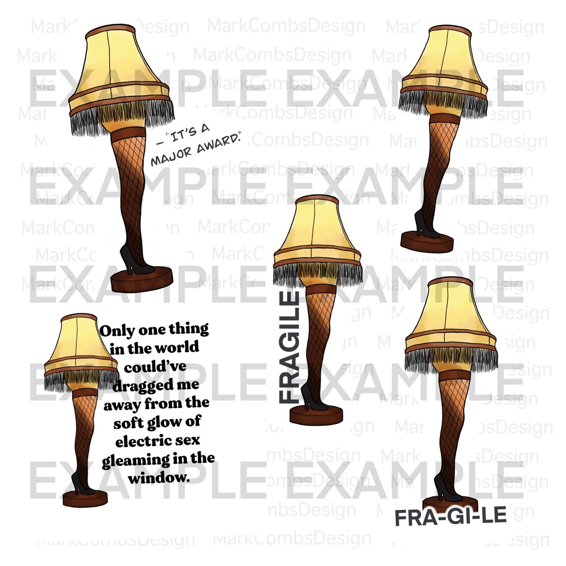 PNG Digital Download of the Leg Lamp From A Christmas Story. - Etsy