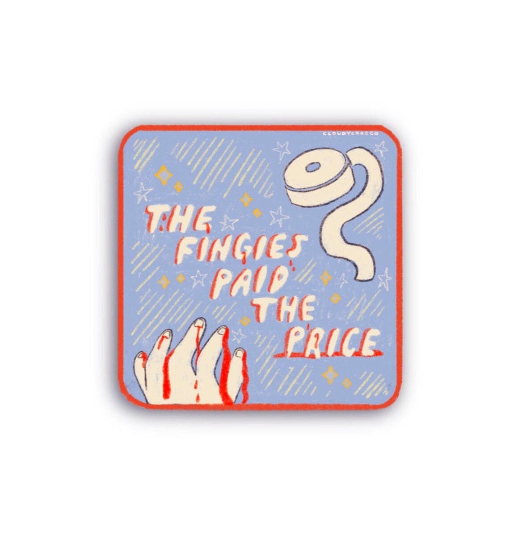 The Fingies Paid the Price - Climber Sticker - Etsy