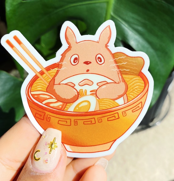 Ramen Totoro Sticker - Etsy