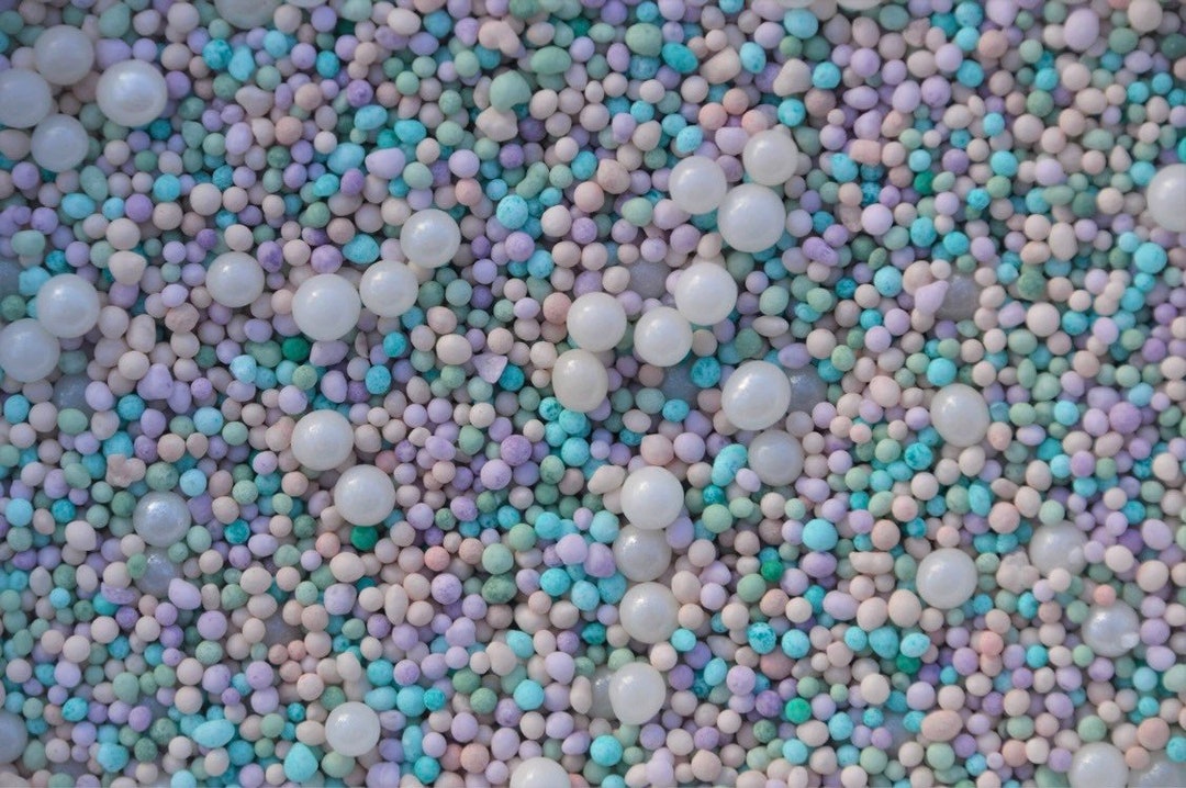 Shelly Pastel White Cachous Sprinkle Blend Mothers Day Mermaid Kids ...