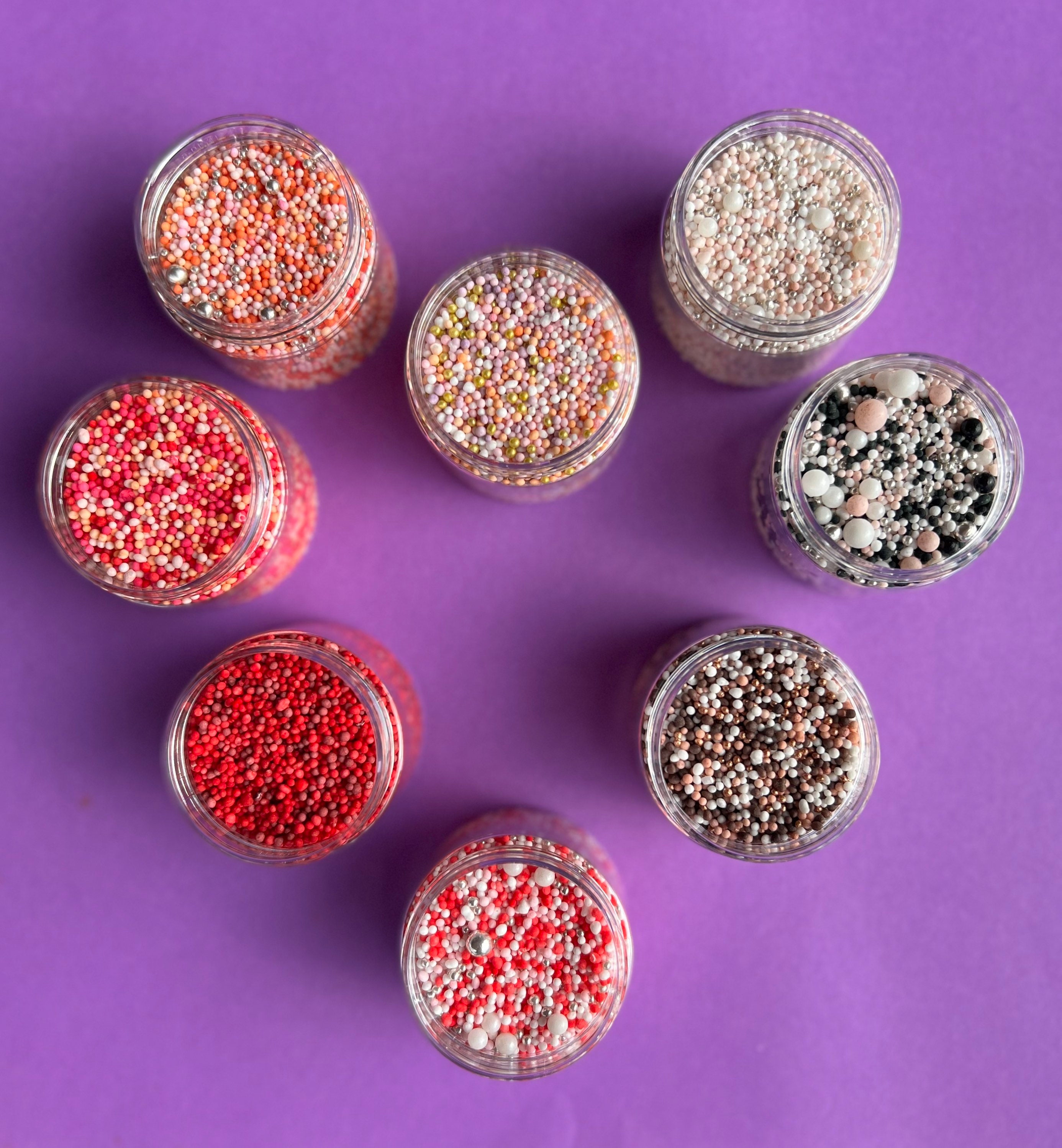 Vibe Valentine’s Day Sprinkles Edible Nonpareil 100s and 1000s Cake ...