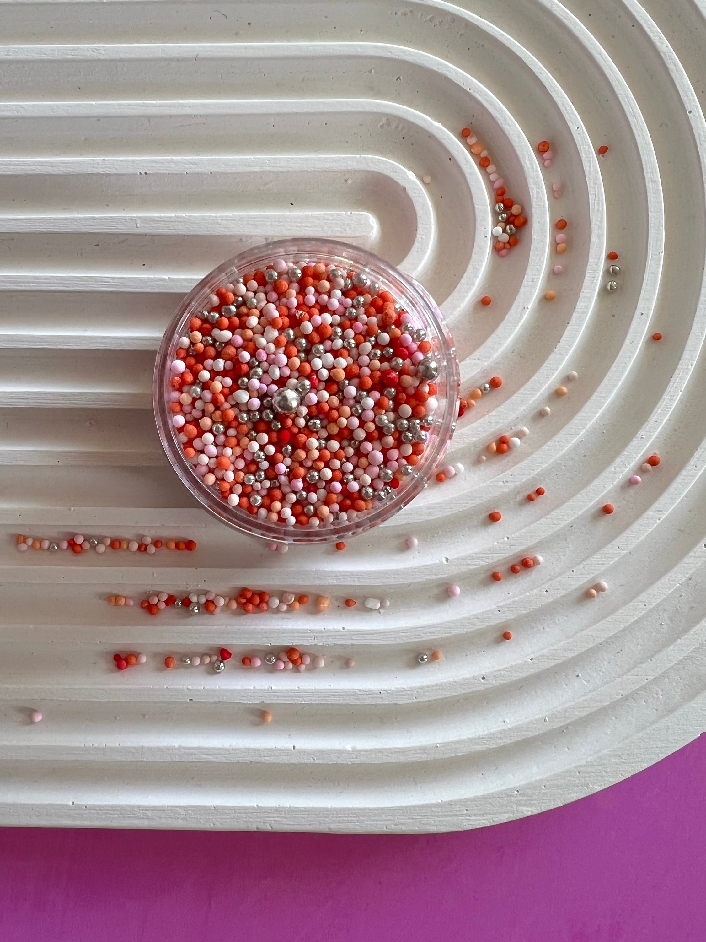 Vibe Valentine’s Day Sprinkles Edible Nonpareil 100s and 1000s Cake ...