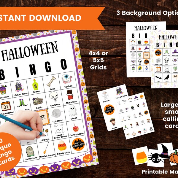 Halloween Bingo - Etsy