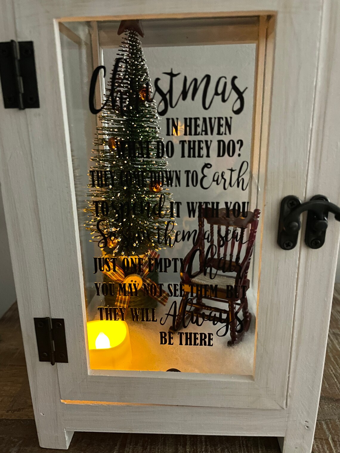 Christmas in Heaven Lantern Memorial Lantern | Etsy