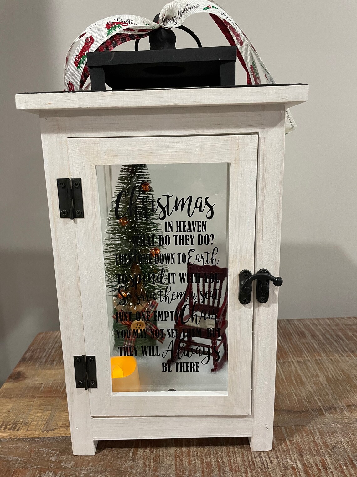 Christmas in Heaven Lantern Memorial Lantern | Etsy