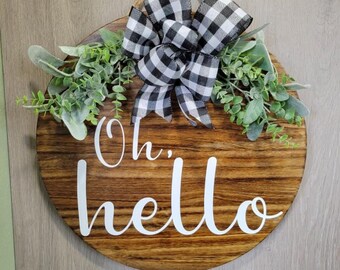 Outdoor Hello Sign - Etsy