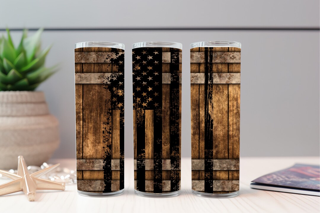 Rustic American Flag, Christmas, Gift Ideas, Mens Tumbler, Gift for Him ...