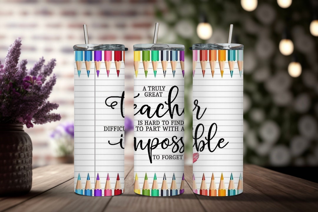 Teacher Saying Tumbler, Teacher Cup, Teacher Gift, Colorful, Colored ...