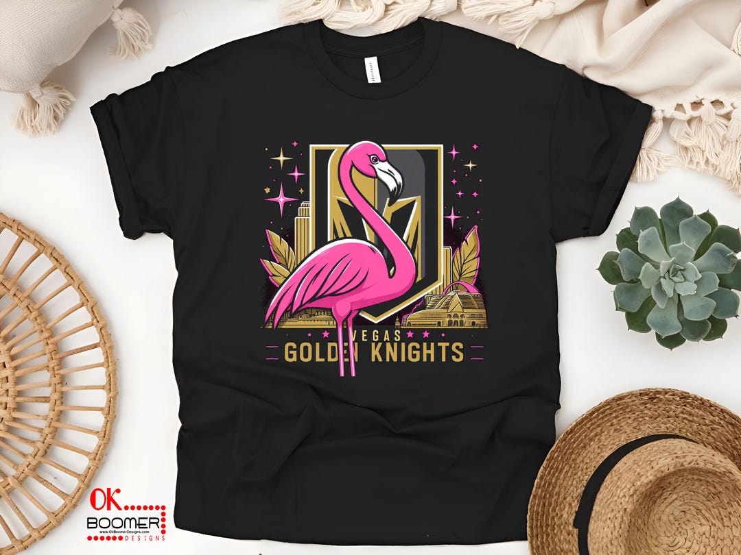 Vegas Golden Knights (VGK) Victory Flamingo T-shirts - Etsy