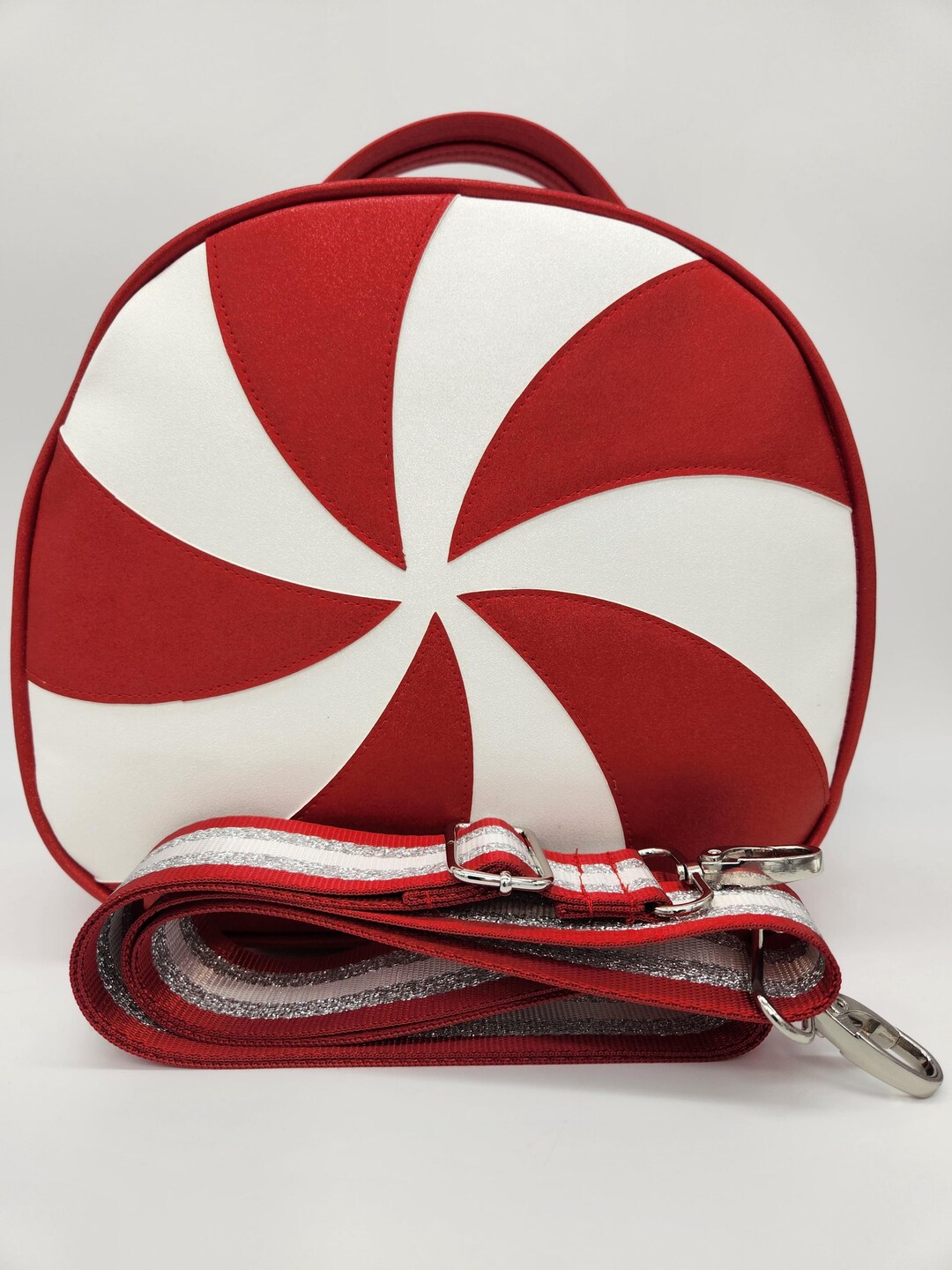 Hugo Crossbody Bag, Candy Cane Handbag, Bowler Style Handbag ...