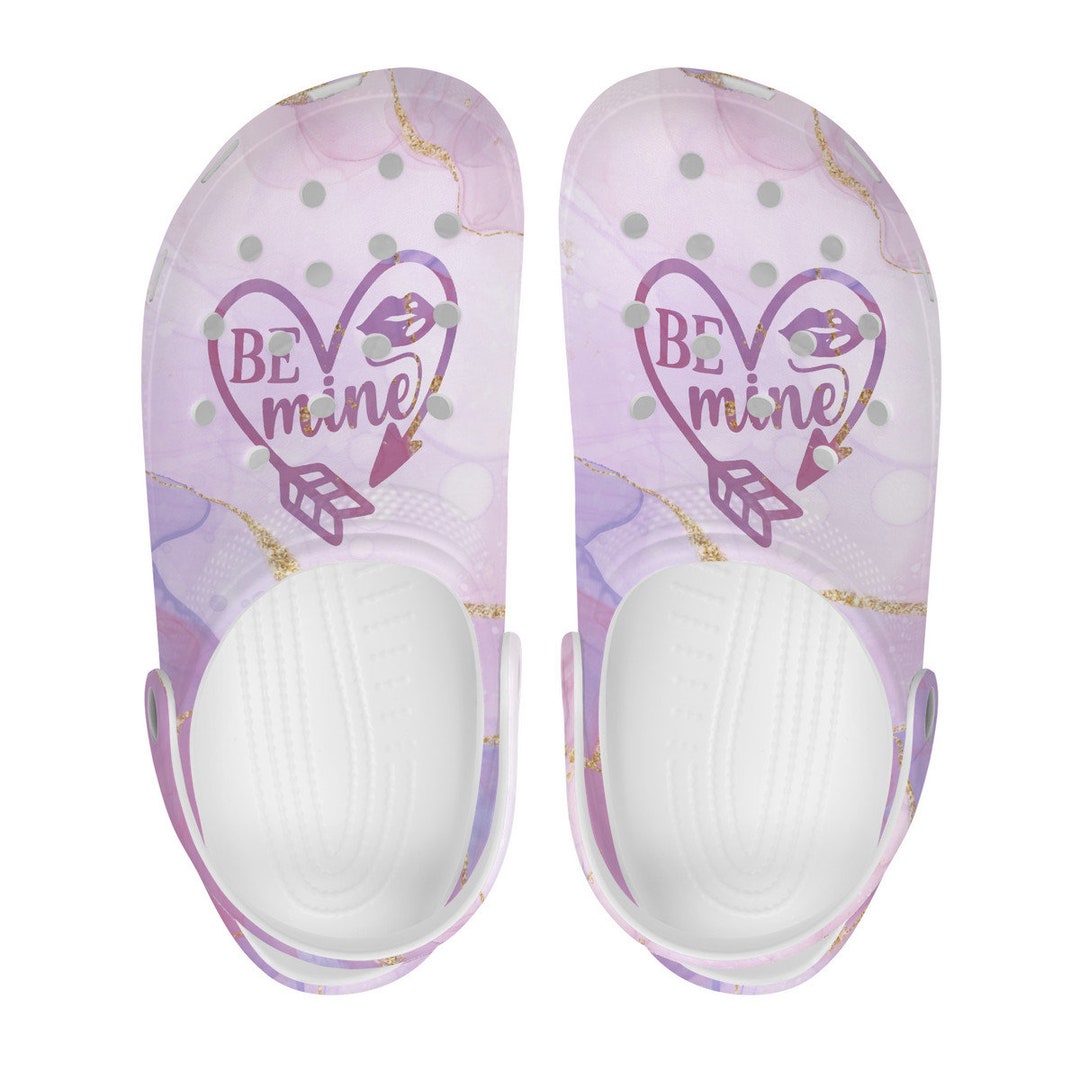 Be Mine Arrow Heart Croc Clogs Valentines Day Shoes - Etsy
