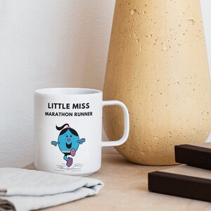 Little Miss Marathon Runner Coffee Mug, Little Miss Athlete, Track and ...