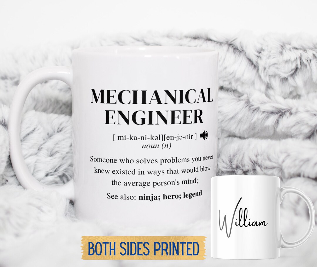 Mechanical Engineer Mug - Graduate Engineer Coffee Mug - Personalized ...