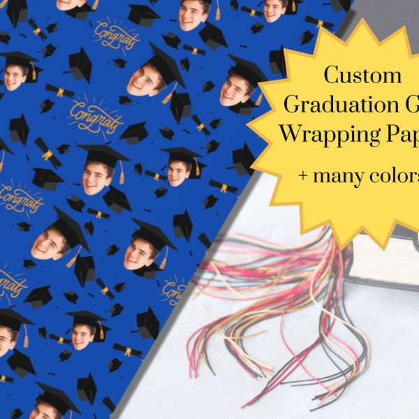 Graduation Wrapping Paper - Etsy