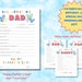 All About Mom and All About Dad Bundle, Printable Fill in Template for ...