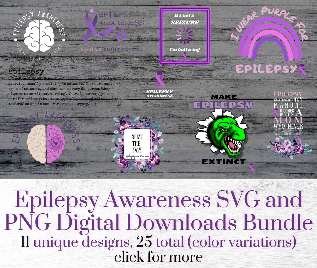Epilepsy Awareness SVG PNG - Epilepsy Humor SVG - Epilepsy Awareness ...