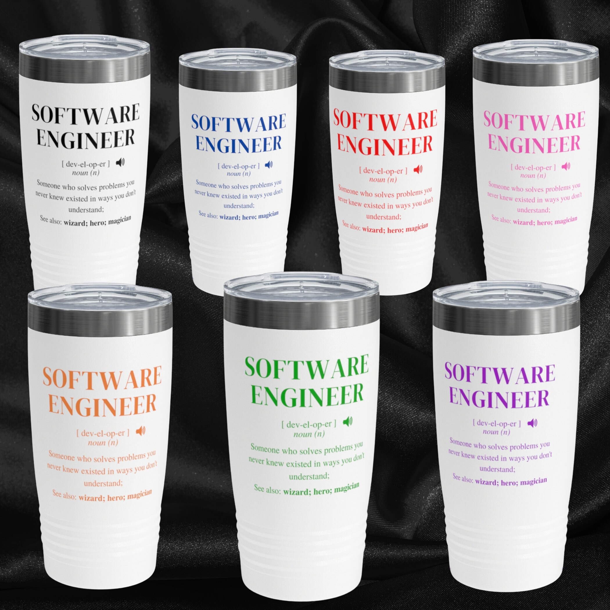 Software Engineer Metal Travel Tumbler Developer Student - Etsy