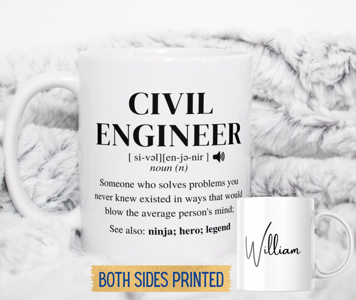 Civil Engineer Coffee Mug Civil Engineer Student Definition - Etsy