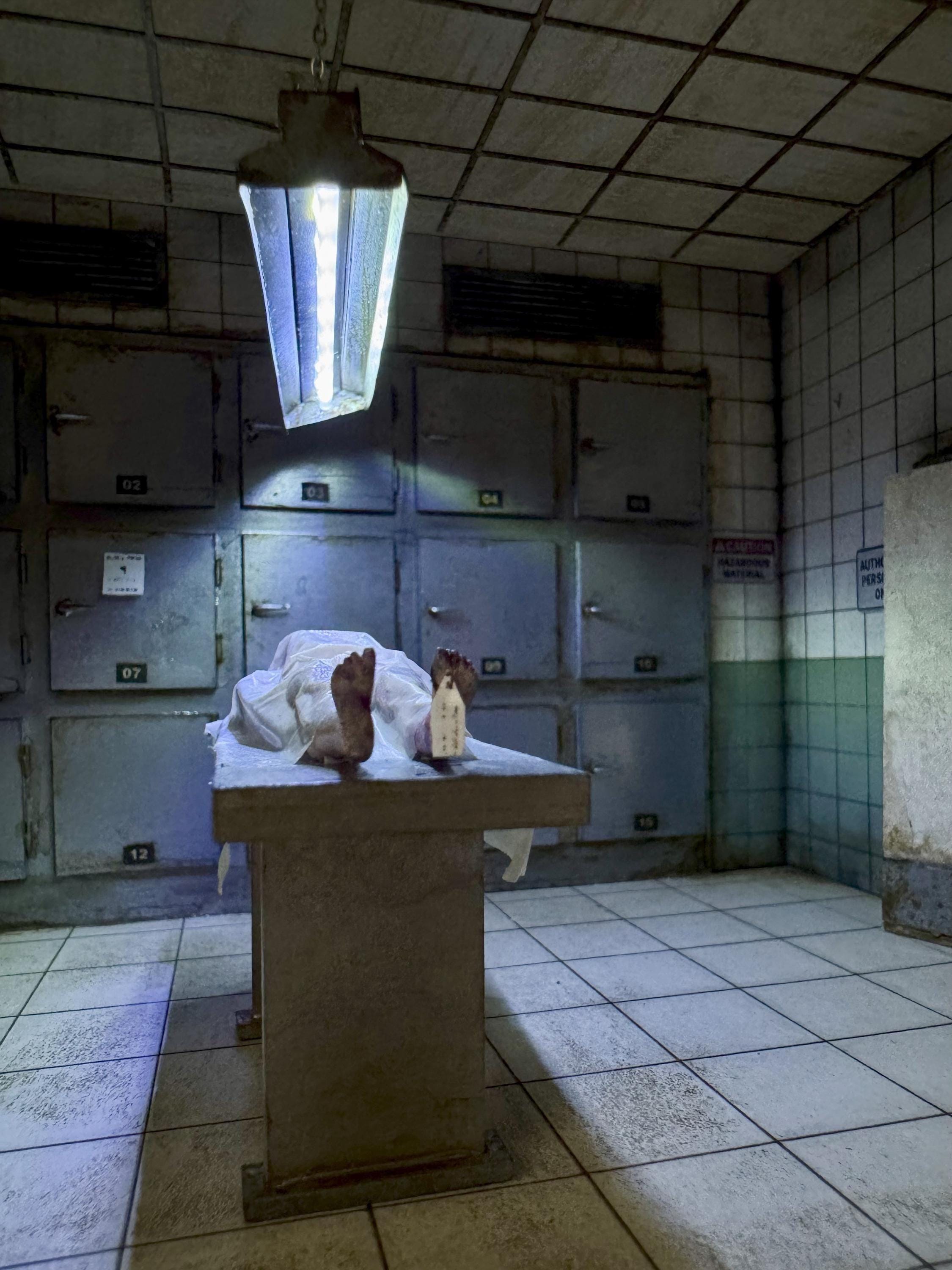 Handmade Horror Morgue Diorama With LED Light - Creepy Collectible Art ...