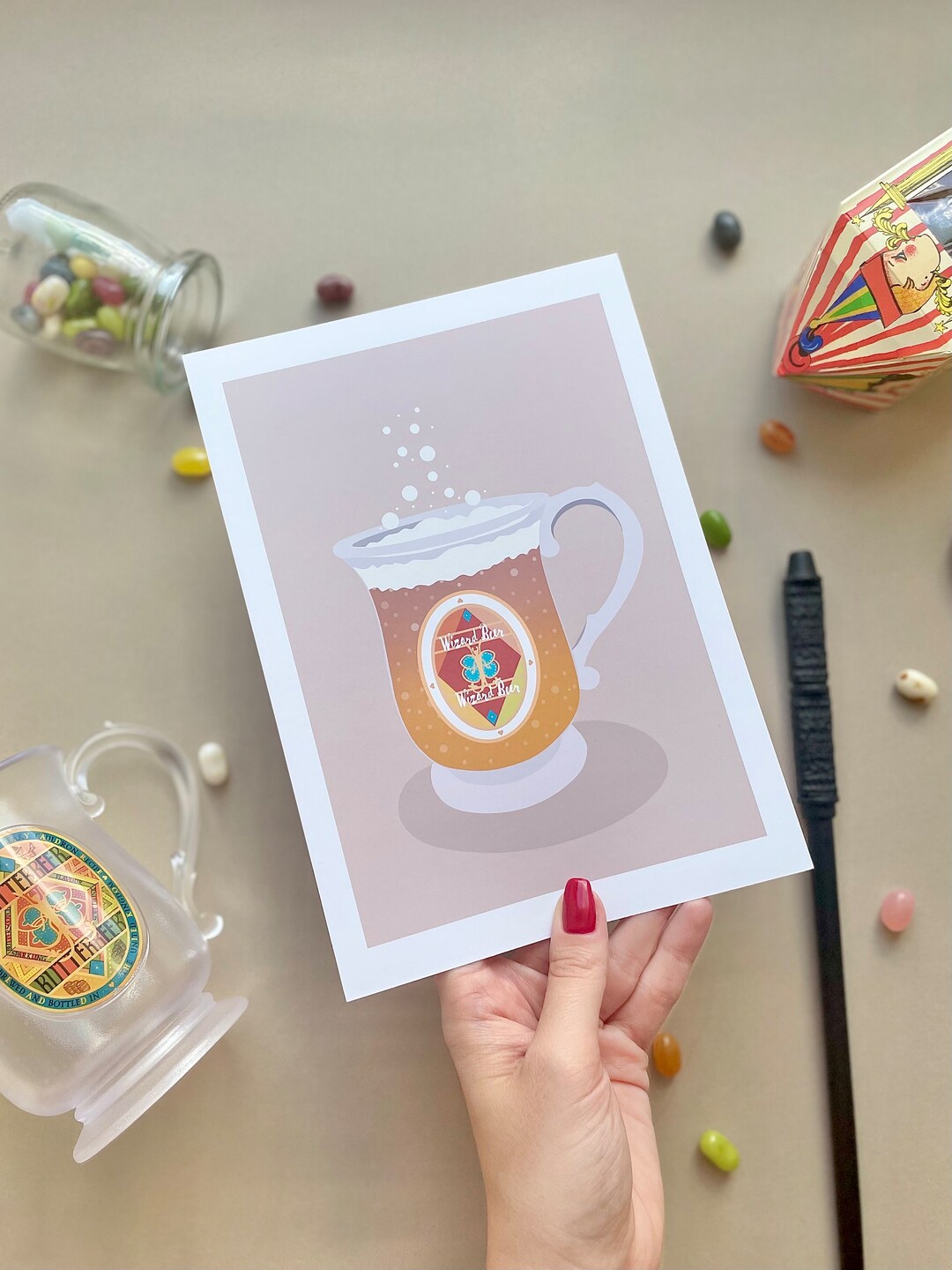 Wizard Bubbly Drink, Inspired Print - Etsy