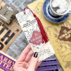 Magical Map With Footprints, Inspired Bookmark - Etsy