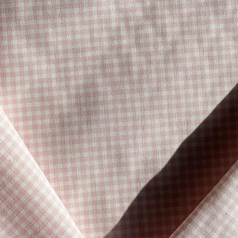 Pink Gingham Fabric - Etsy