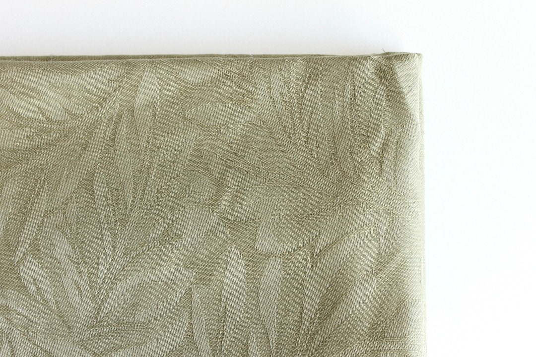 Green Leaf Patterned Fabric by the Yard, Pillow Covers, Custom Pillow ...