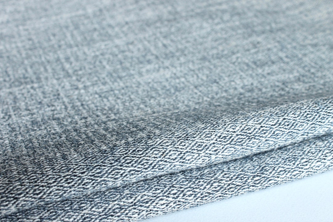 Blue Diamond Patterned Upholstery Fabric by the Yard - Etsy