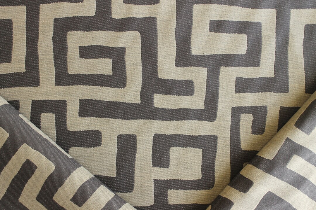 Zinc Textiles Kuba Cay in Carbon, Upholstery Fabric by the Yard - Etsy