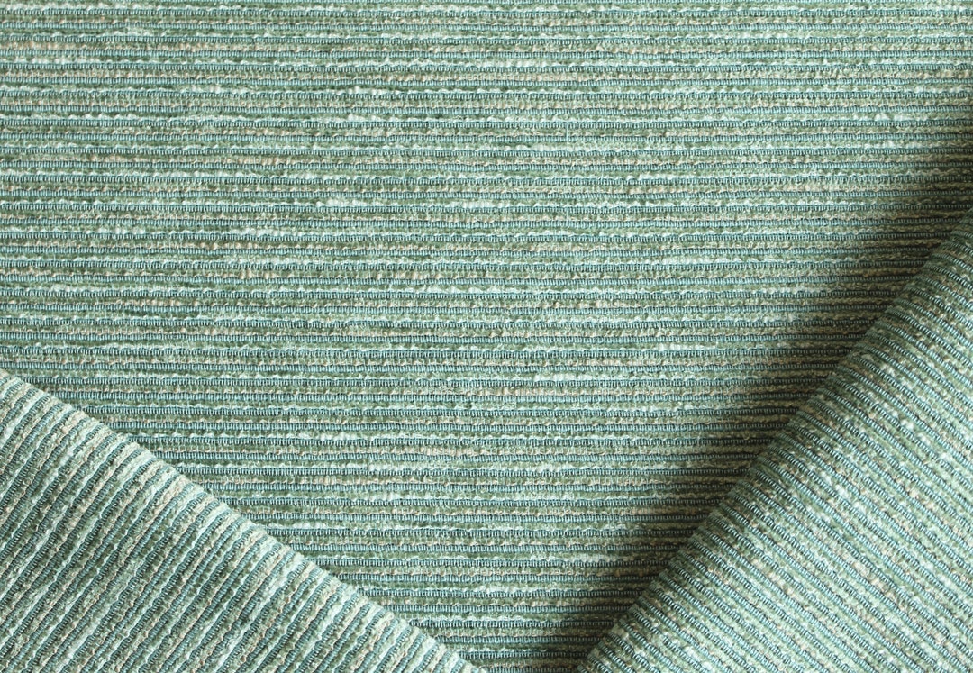 Schumacher Bijou Texture, Blue-green Woven Designer Fabric by the Yard ...