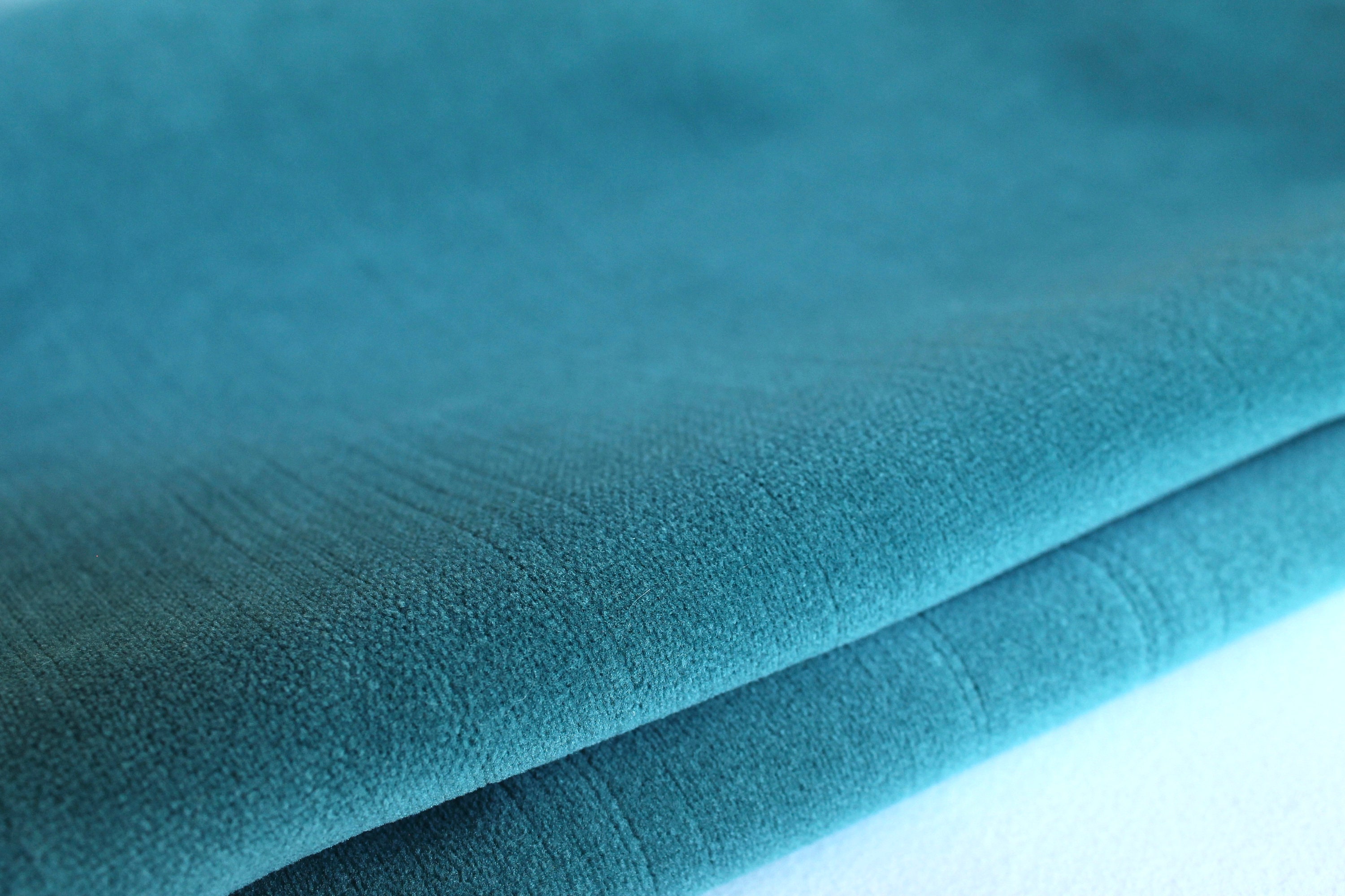 Deep Blue-green Velvet Upholstery Fabric by the Yard - Etsy
