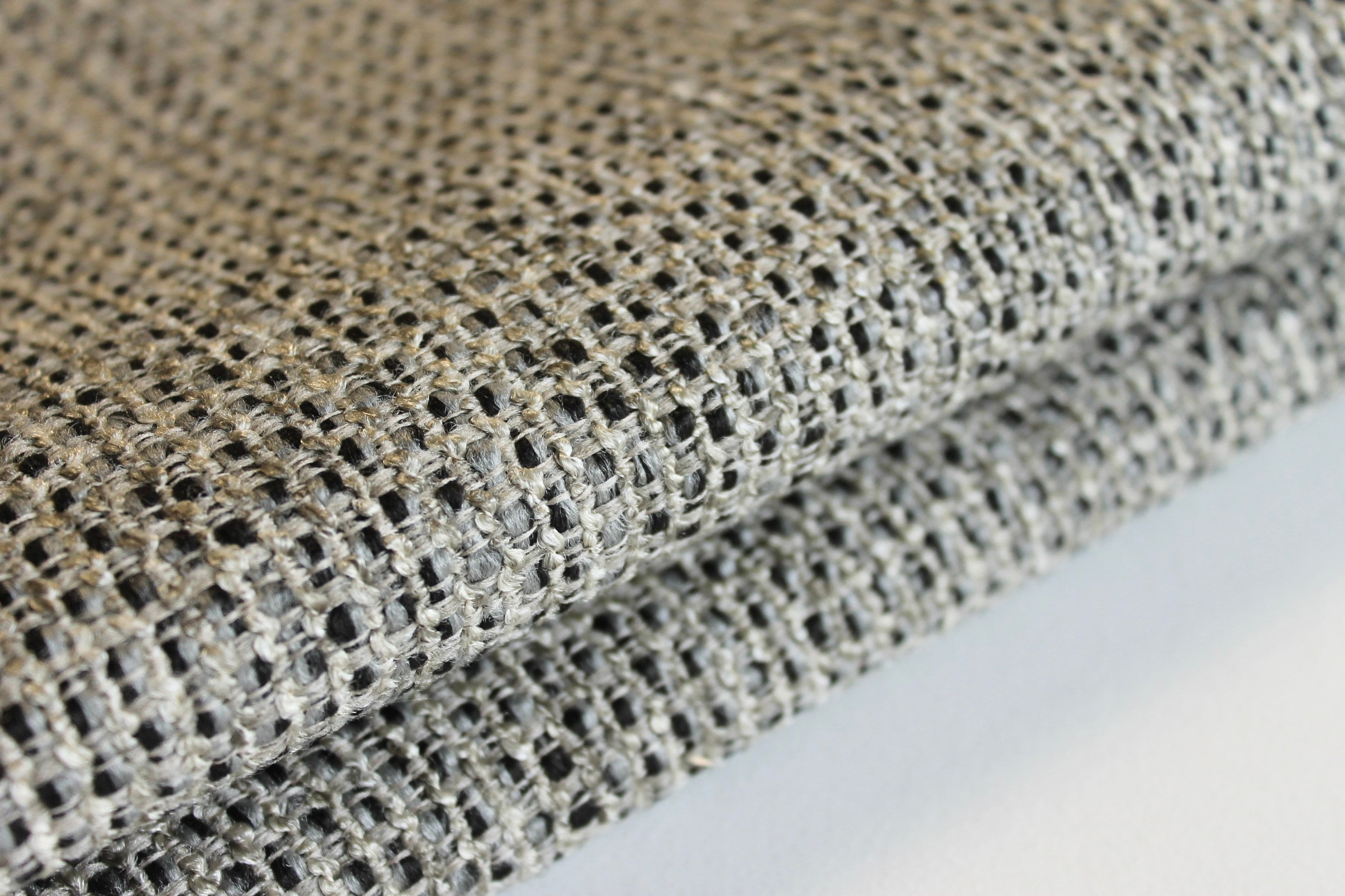 Black and Gray Woven Tweed Upholstery Fabric by the Yard - Etsy