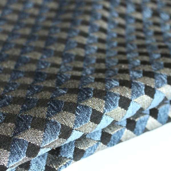 Black Velvet Patterned Fabric - Etsy