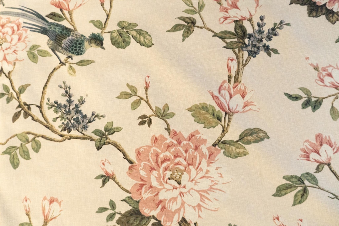 Vintage Pinder Designer Lafitte-spring Floral Upholstery Fabric by the ...