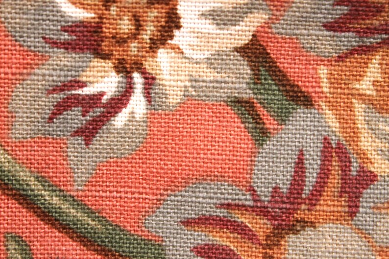 Vintage Large Print Floral Fabric by the Yard - Etsy
