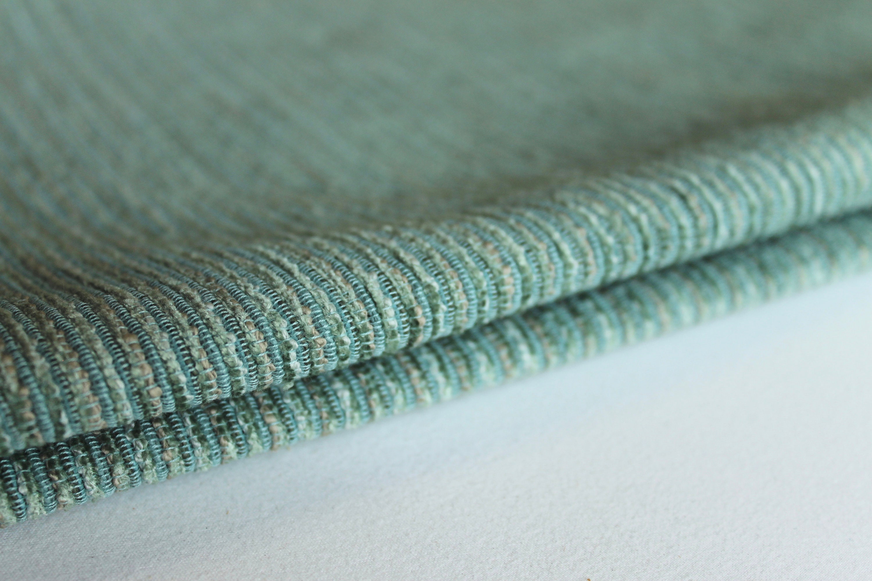 Schumacher Bijou Texture Blue-green Woven Designer Fabric by - Etsy