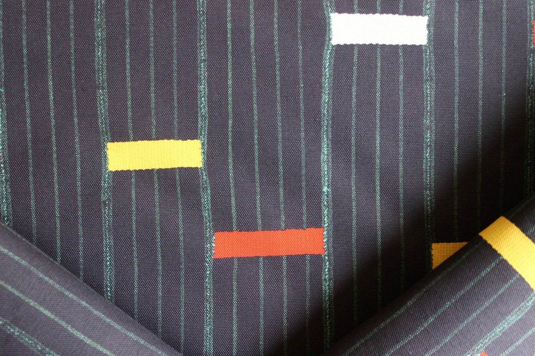 Jennifer Shorto Black Mambo, Linen Blend Fabric by the Yard - Etsy