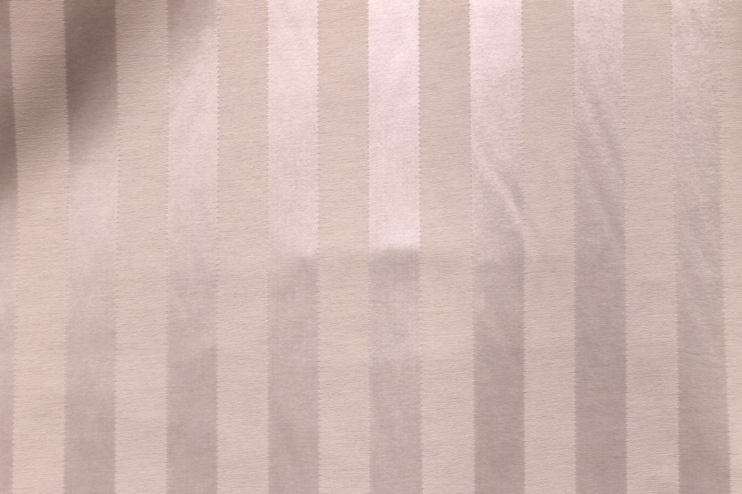 Cream Striped Fabric With Satin Finish - Etsy