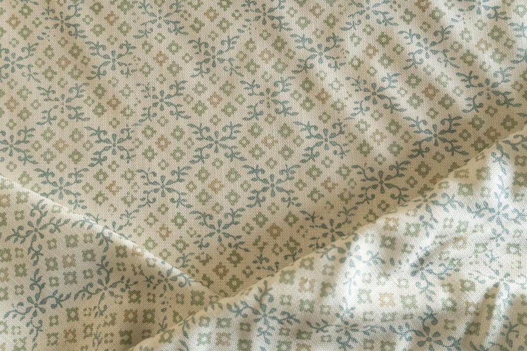 Designer Grantly by GP & J Baker Green Diamond Upholstery Fabric by the ...